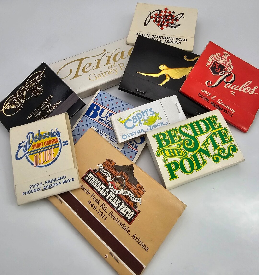 Vintage Matches From ARIZONA, Matchbook/matchboxes, Set of 10. - Etsy