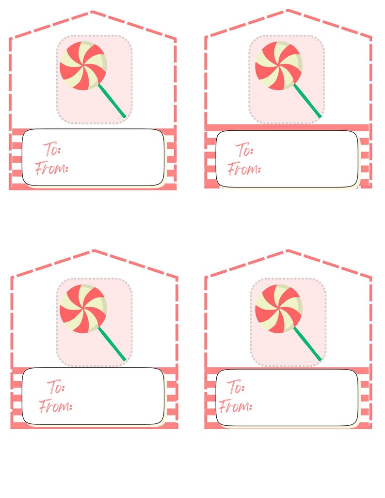 Coquette Christmas Gift Tags - Etsy