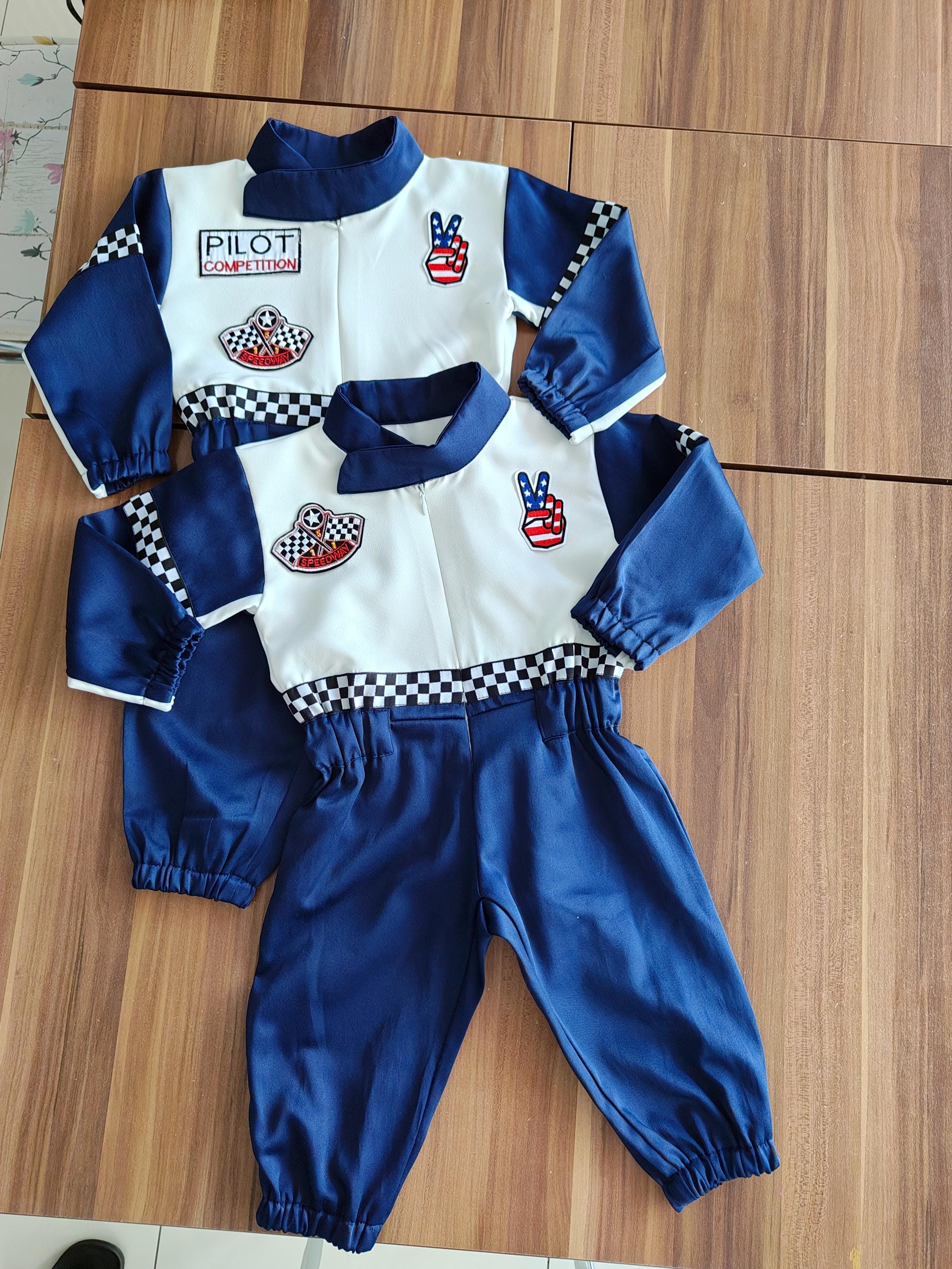 Racing Suit - Kids Race Car Jumpsuit - Kids Formula 1 Costume - Racing ...