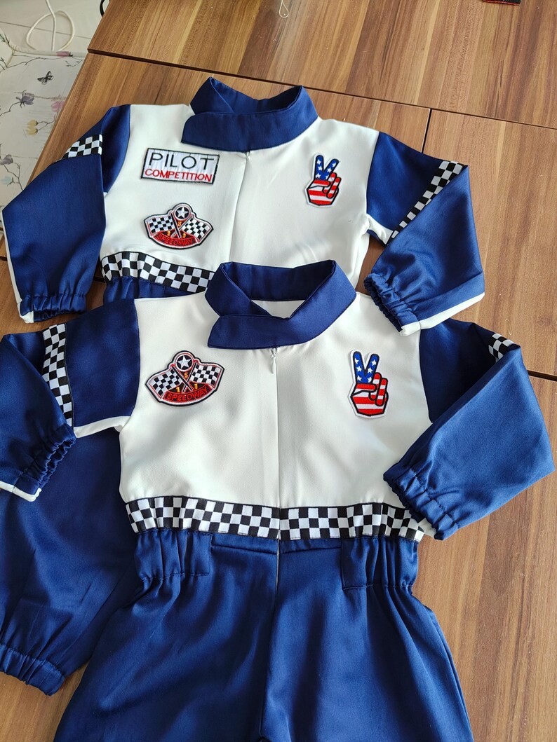 Racing Suit - Kids Race Car Jumpsuit - Kids Formula 1 Costume - Racing ...