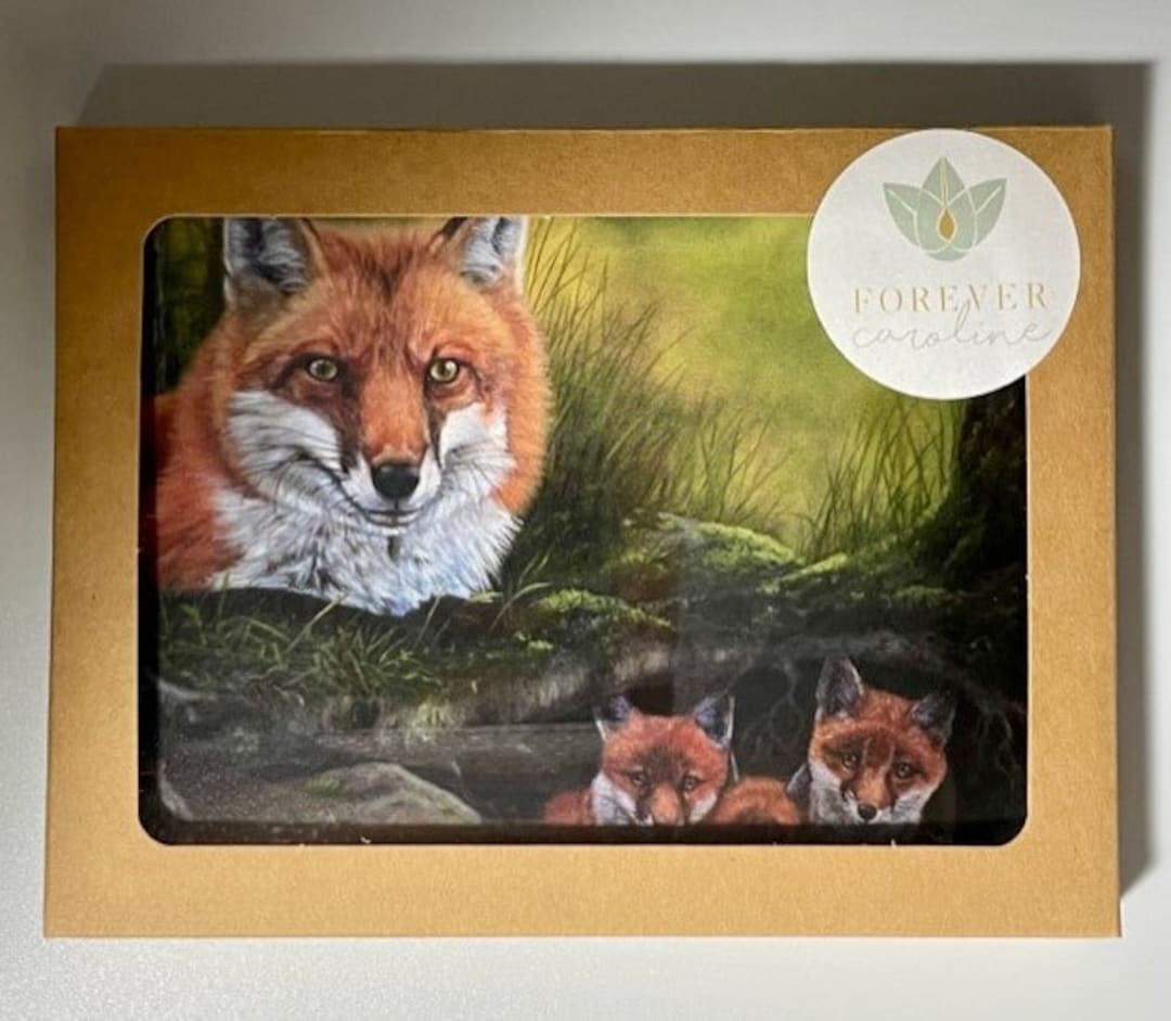 Wildlife All-occasion Blank Boxed Notecard Set | 4 Card Set - Etsy