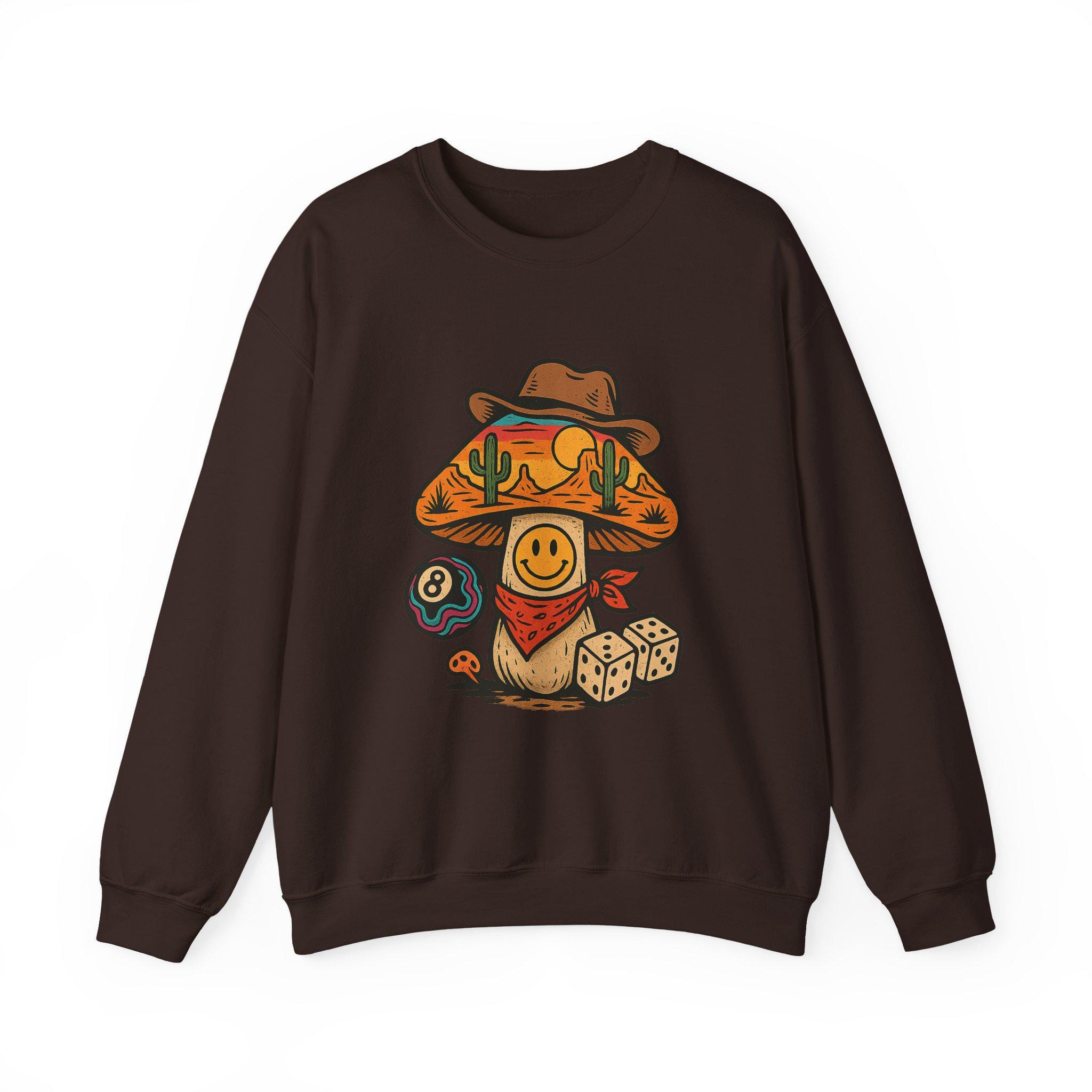 Trippy Western Mushroom PNG, Smiley Face 8ball Dice (digital Download ...