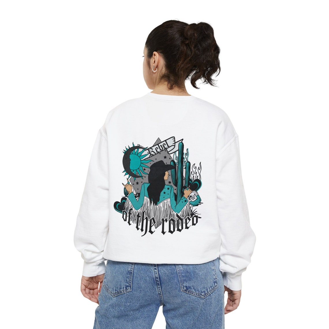 Yallternative Rebel of the Rodeo Graphic Western Cowgirl Celestial ...