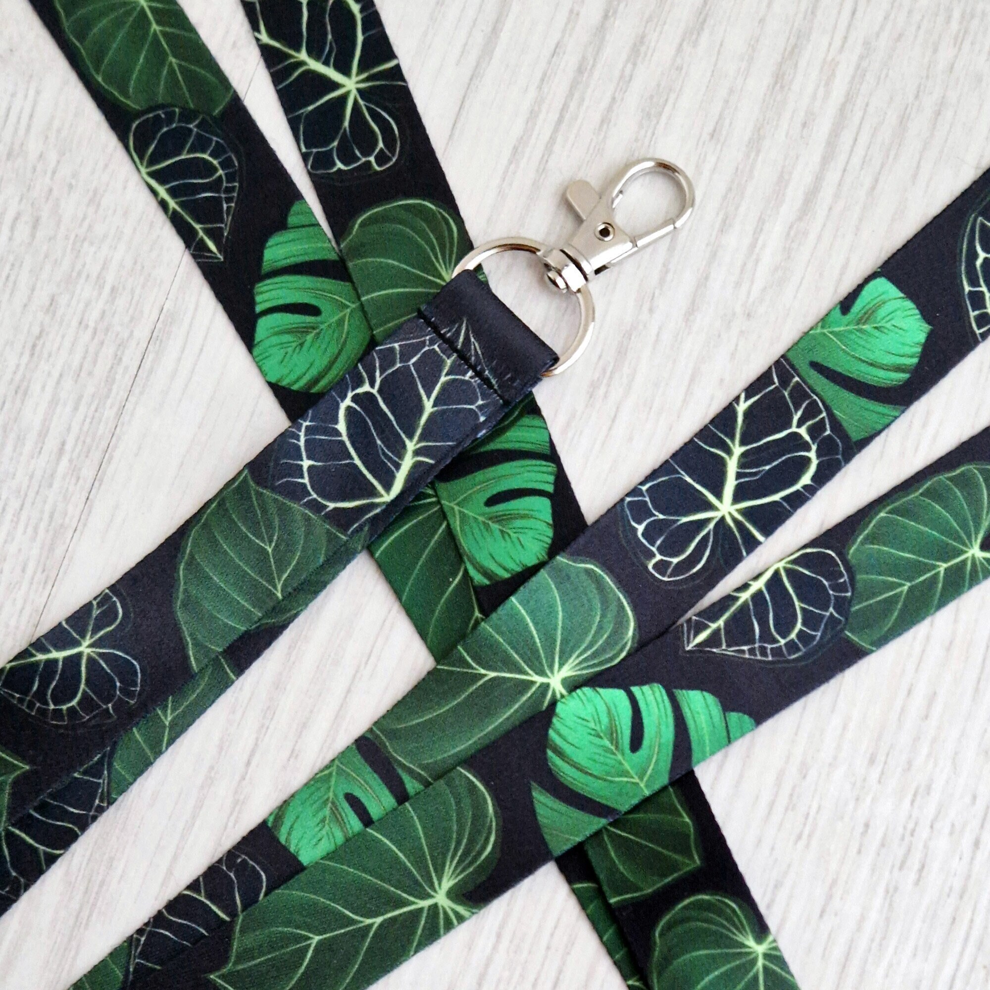 Tropical Houseplants Lanyard Keychain - PREORDER | Monstera, Anthurium ...