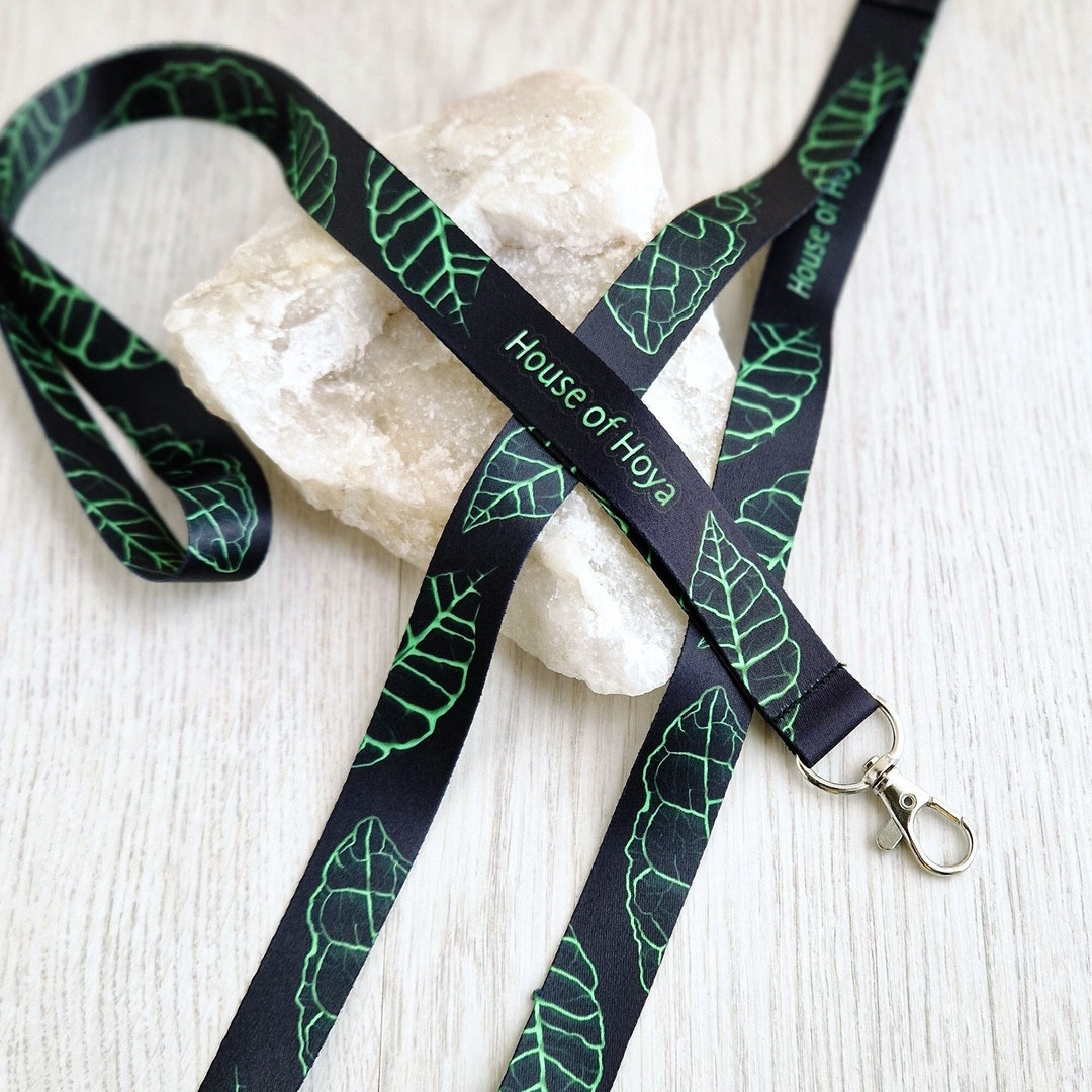 Hoya Plants Lanyard Keychain With Bioluminescent Art Tropical ...