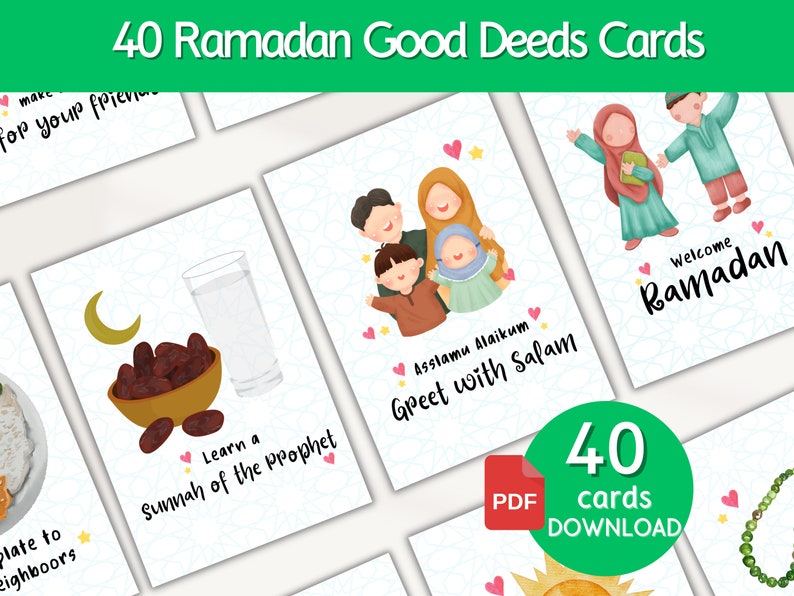 Ramadan Good Deeds Cards, Ramadan Islamic Games, Ramadan Tracker Kids ...