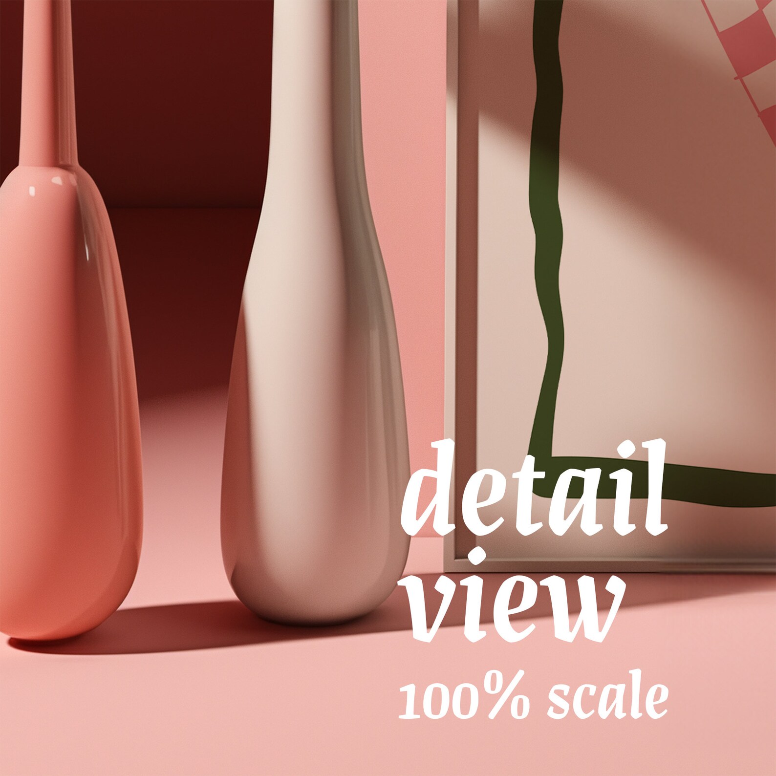 Bold Color Mockup PSD, Pink Wall With Plants, Adjustable Mockup POD ...