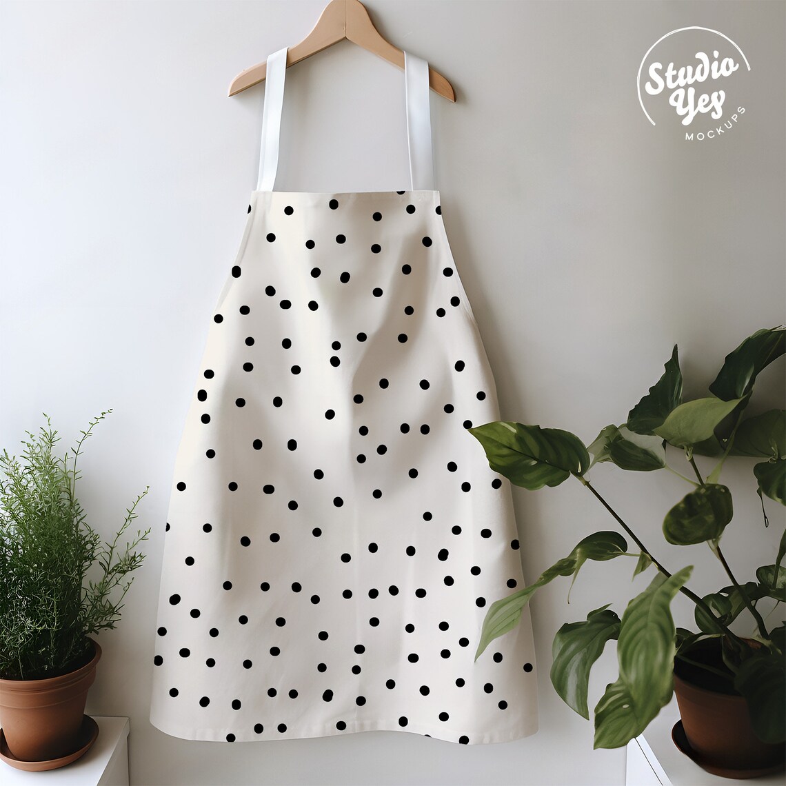 Hanging Apron/ All Over Print Mockup/ Mockup for Photoshop/ Barista ...