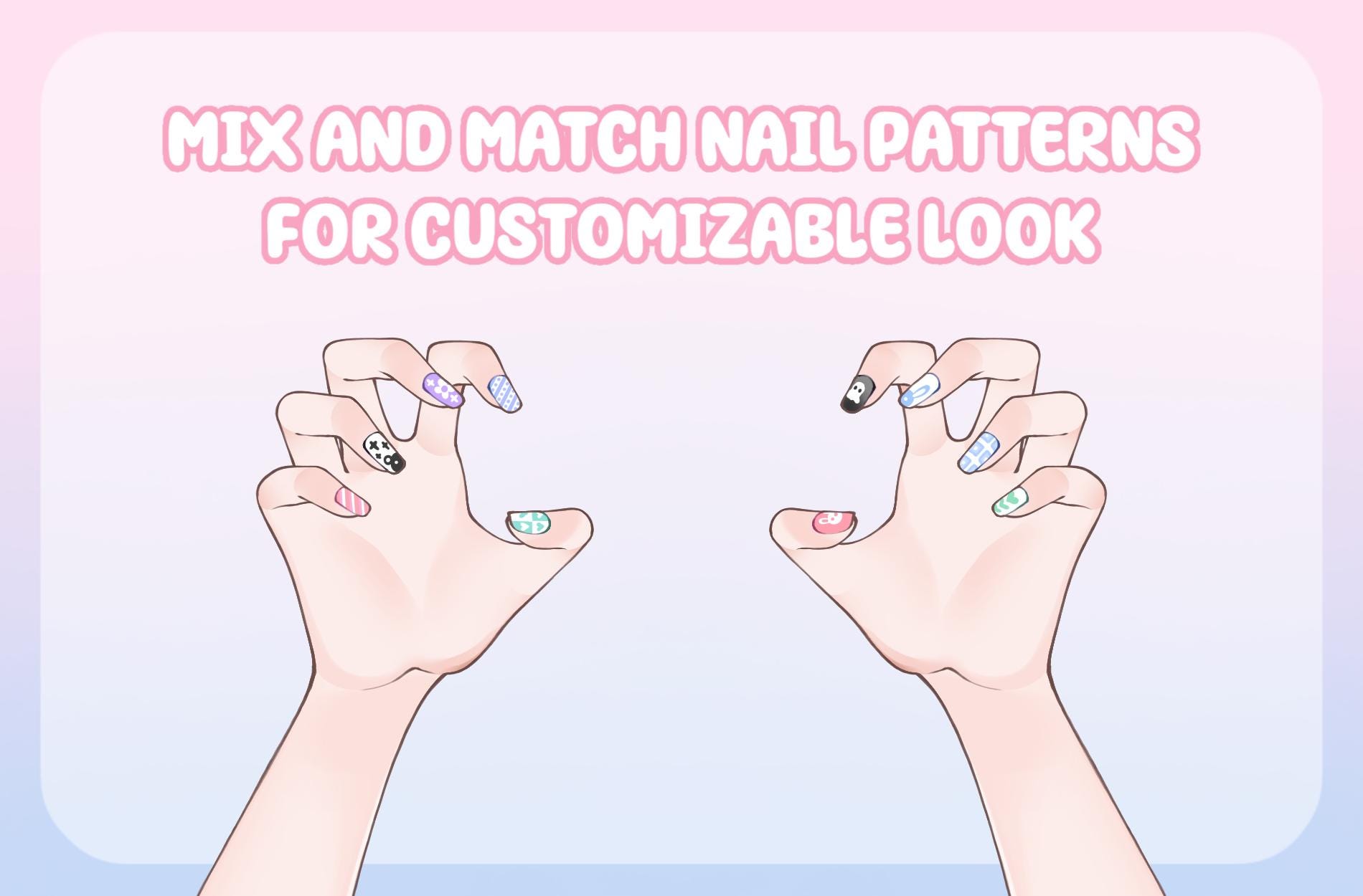 Vtuber Hand Asset - Rigged Claw Hand, Moc3 File, Customizable Nails ...