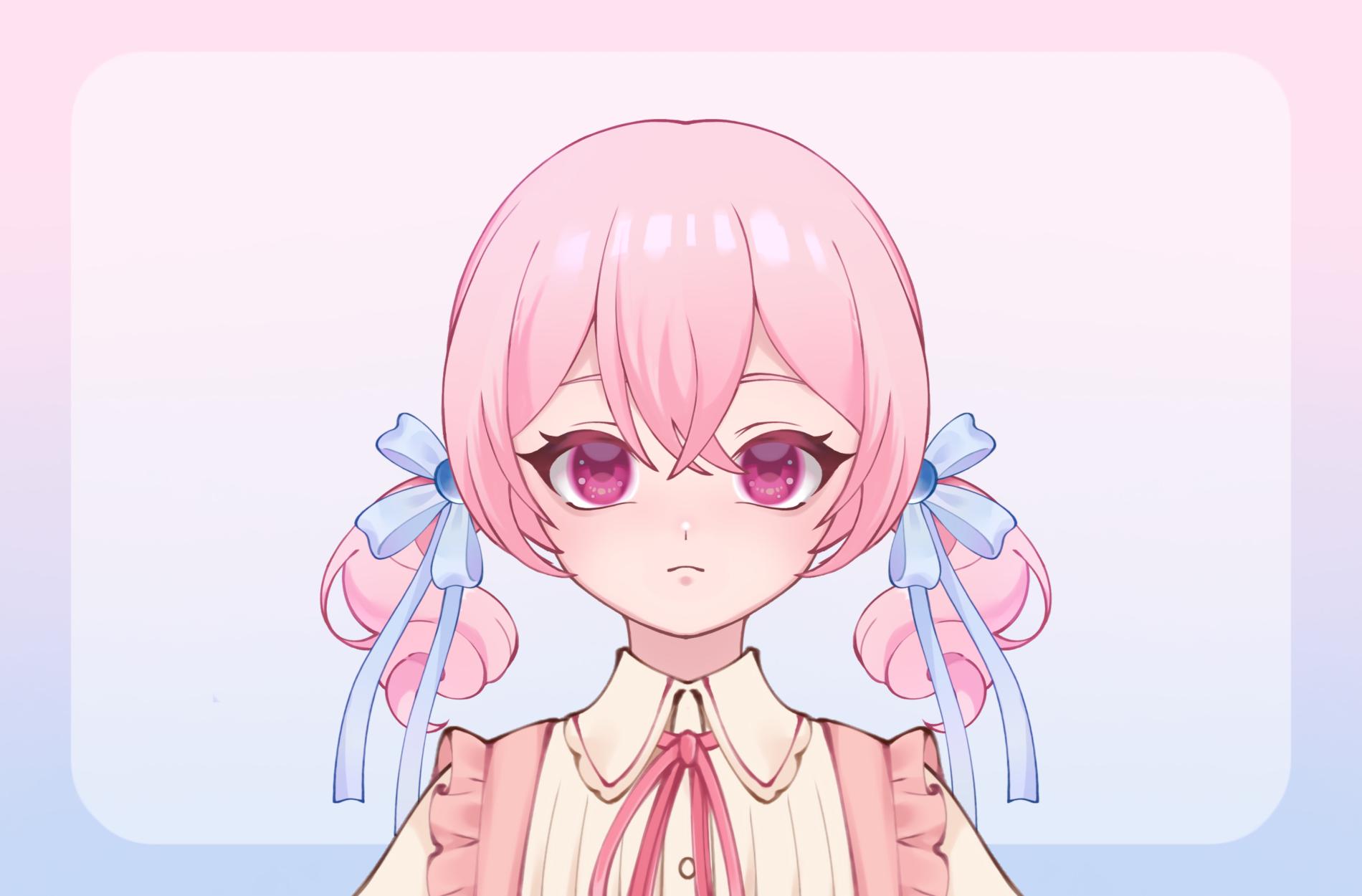 Vtuber Asset - Rigged Double Bow Accessory for Vtube Studio, Moc3 File ...