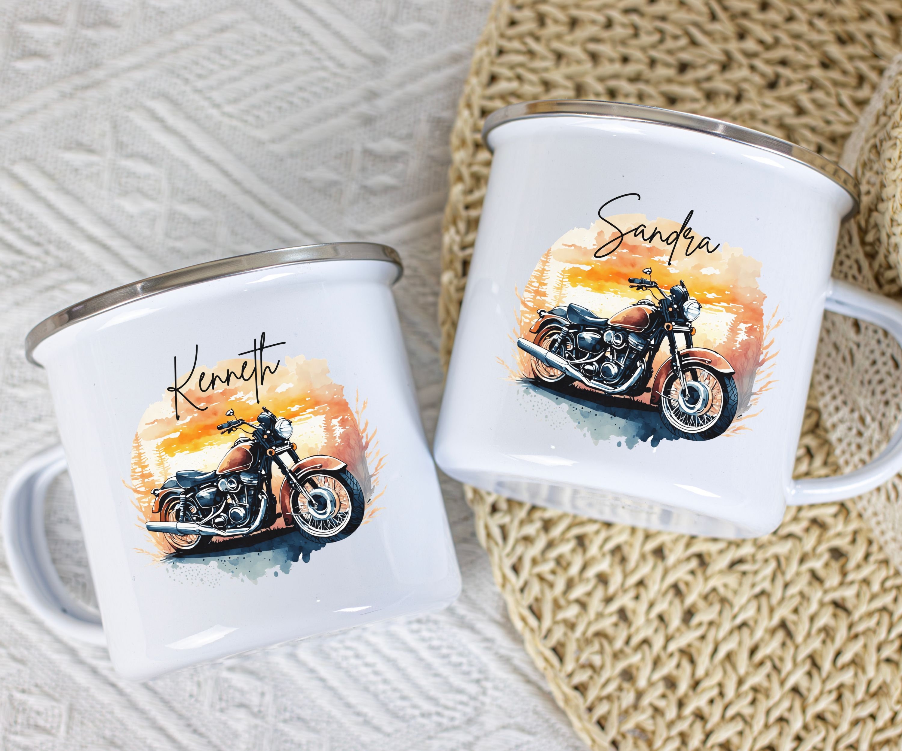 Personalized Motorcycle Biker Mug With Name, Sustainable Gift for Biker ...