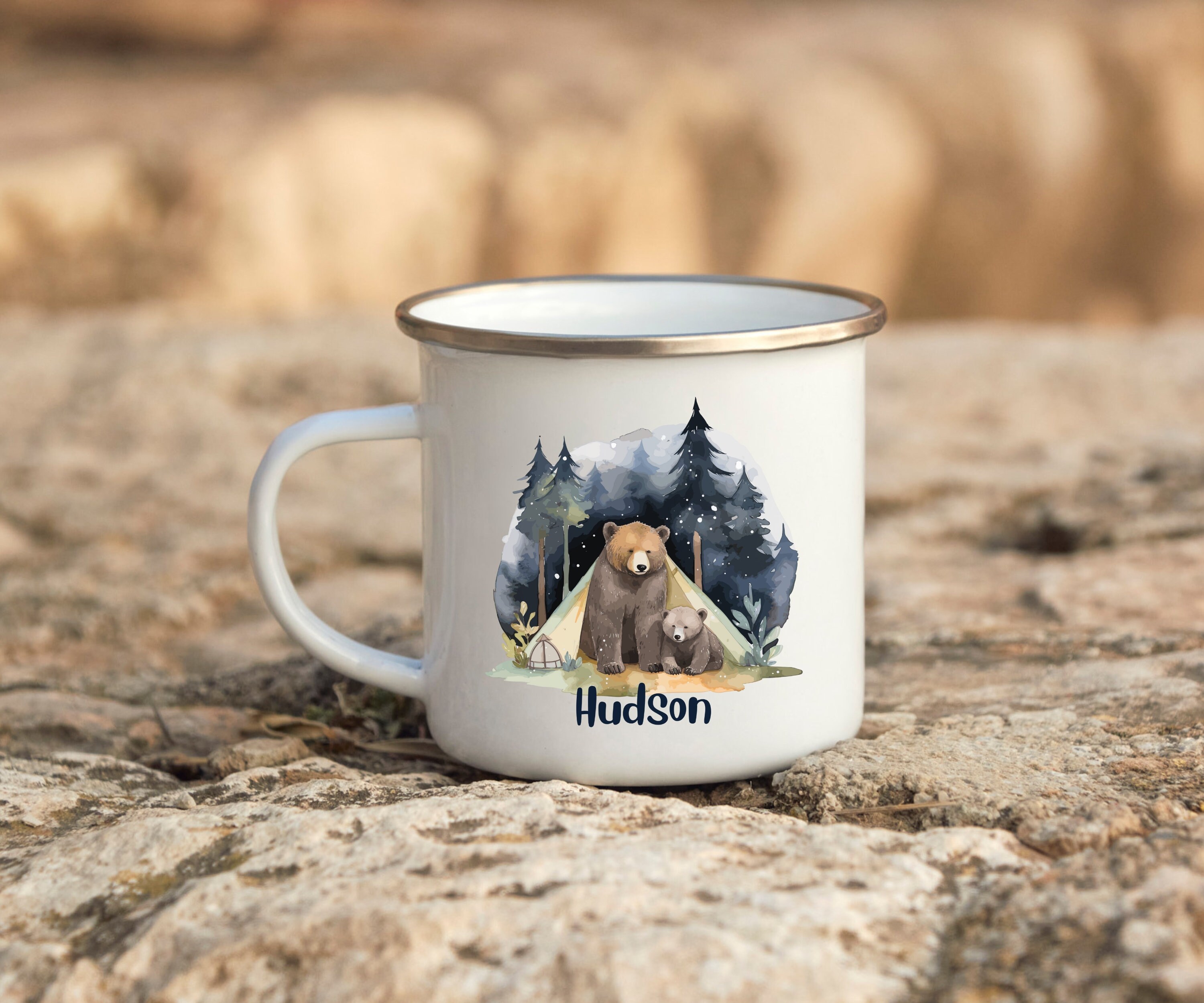 Personalized Kids Camping Mug, Custom Kids Camping Cup, Kids Camping ...