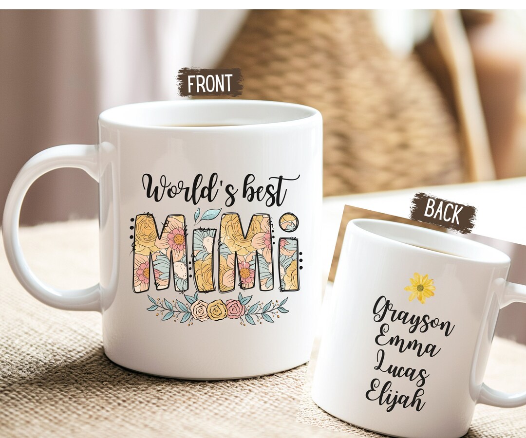 Mimi Coffee Mug, Worlds Best Mimi Mug, Gifts for Mimi, Grandmother Gift ...