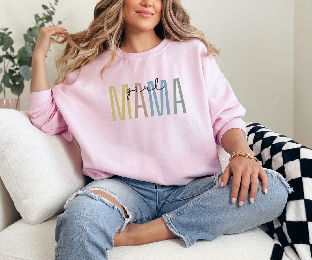 Girl Mama Sweatshirt, Girl Mama Hoodie, Mom Life Sweatshirt, Girl Mama ...