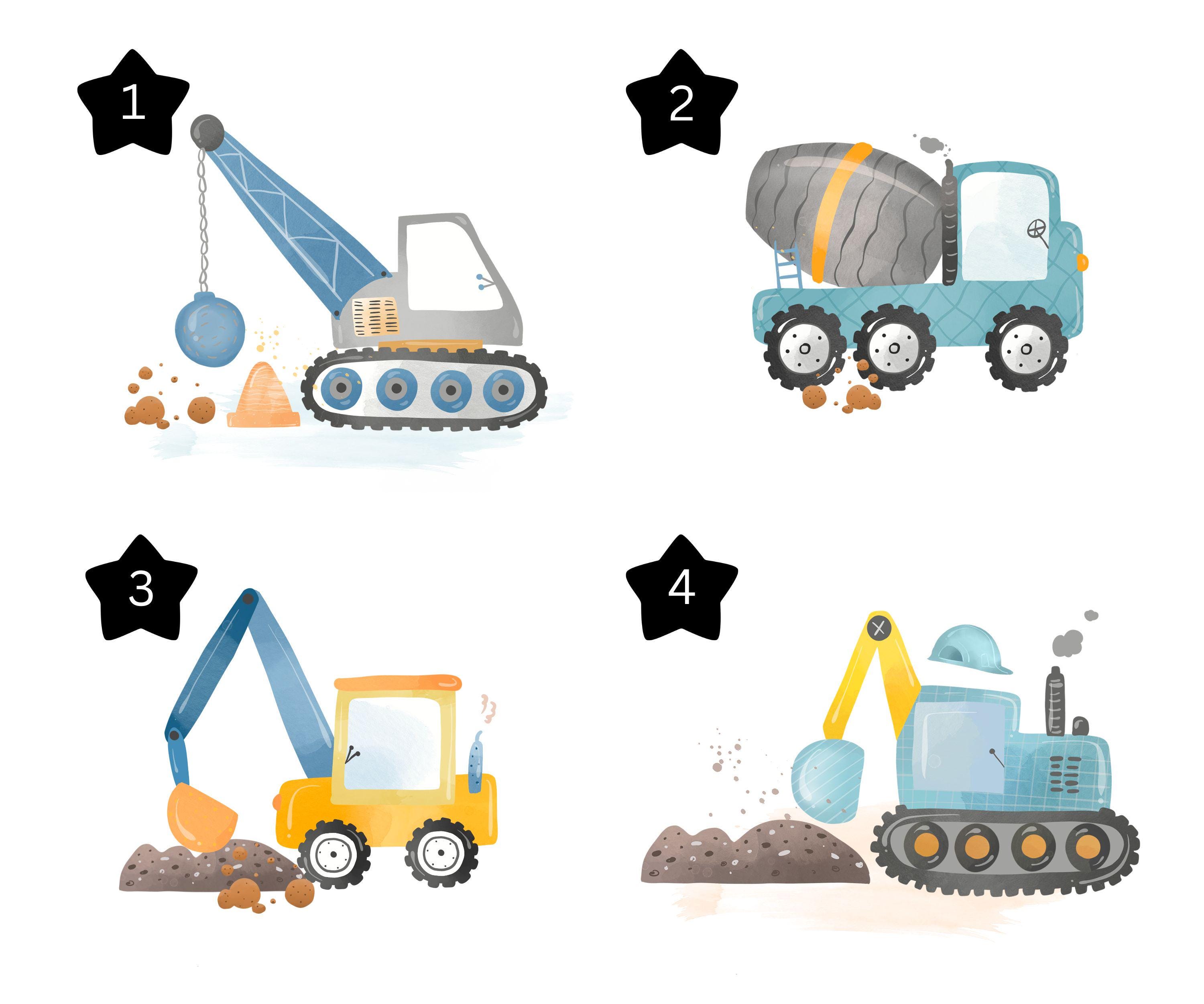 Personalized Kids Mug Tractor, Custom Kids Construction Mug Truck ...