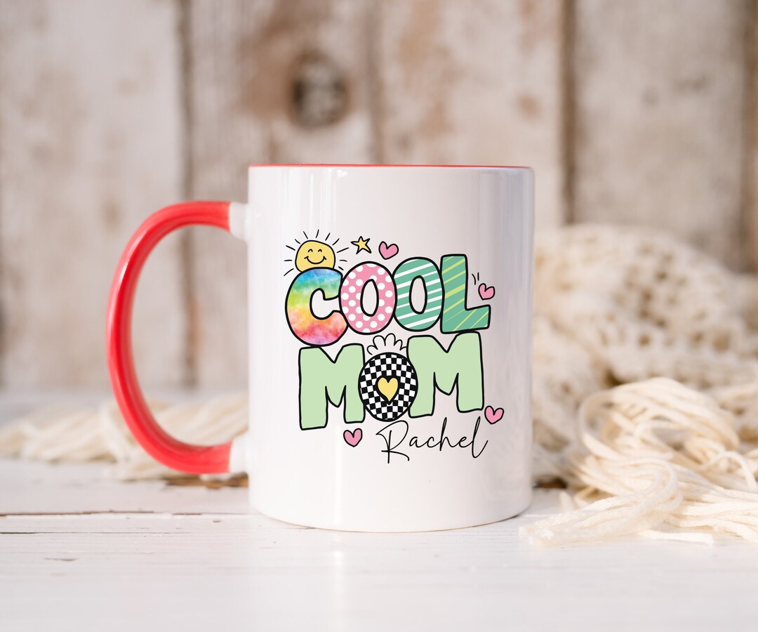 Cool Mom Coffee Mug, Worlds Best Mom Gift, Personalized Mother's Day ...