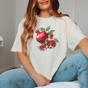 Vintage Pomegranate Shirt Comfort Colors® Boho Cottagecore Tshirt ...