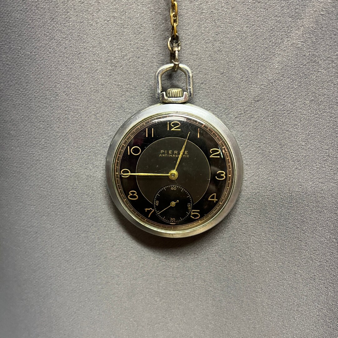 Early 1900's Pierce Pocket Watch W/ Chain - Etsy