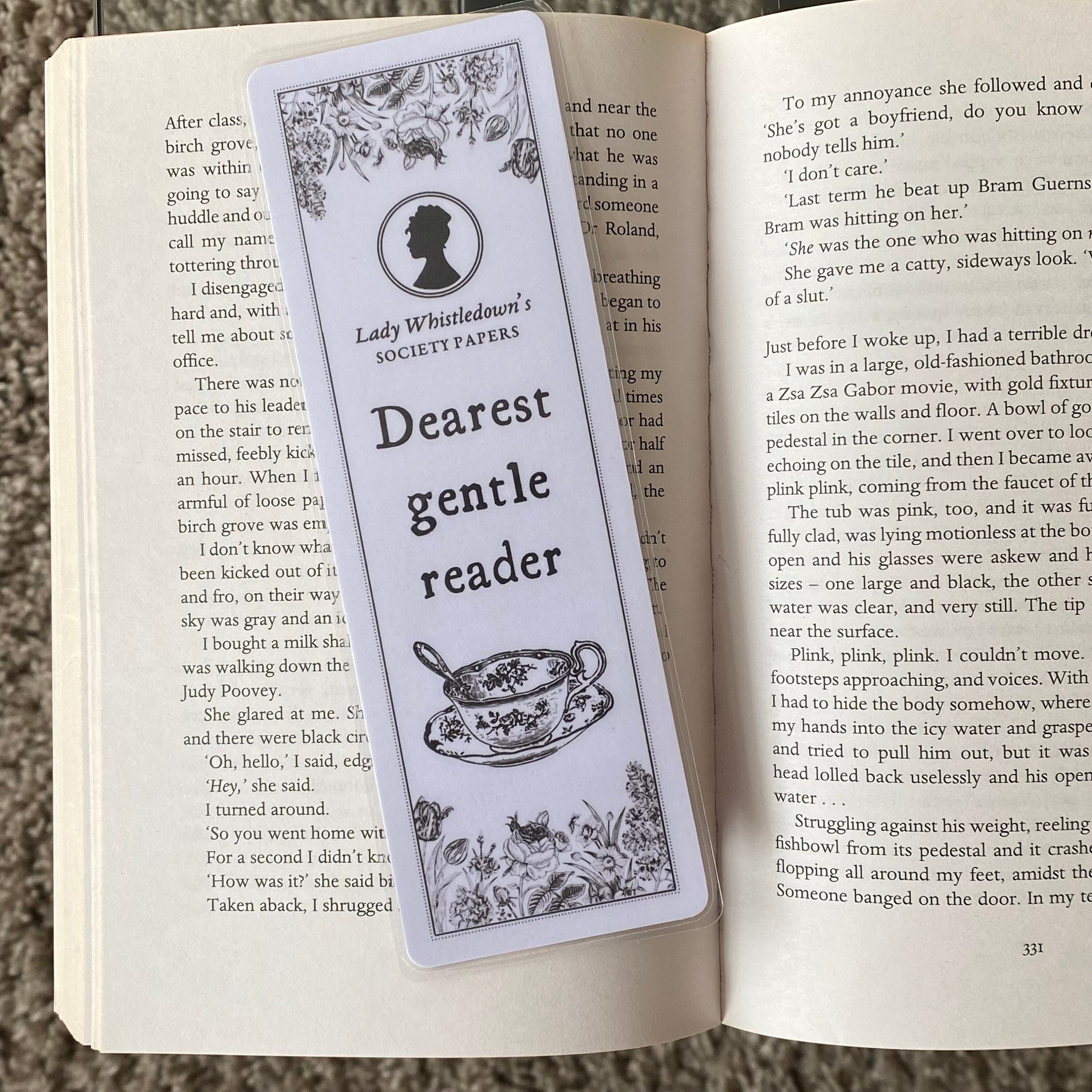 Dearest Gentle Reader Bridgerton Bookmark Lady Whistledown Netflix I Bookish I Birthday Gift I ...