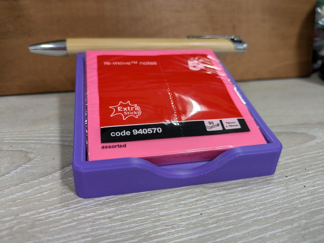 Desk Tidy, Post-it Note Holder With Pen Holder, Personalised Desk ...