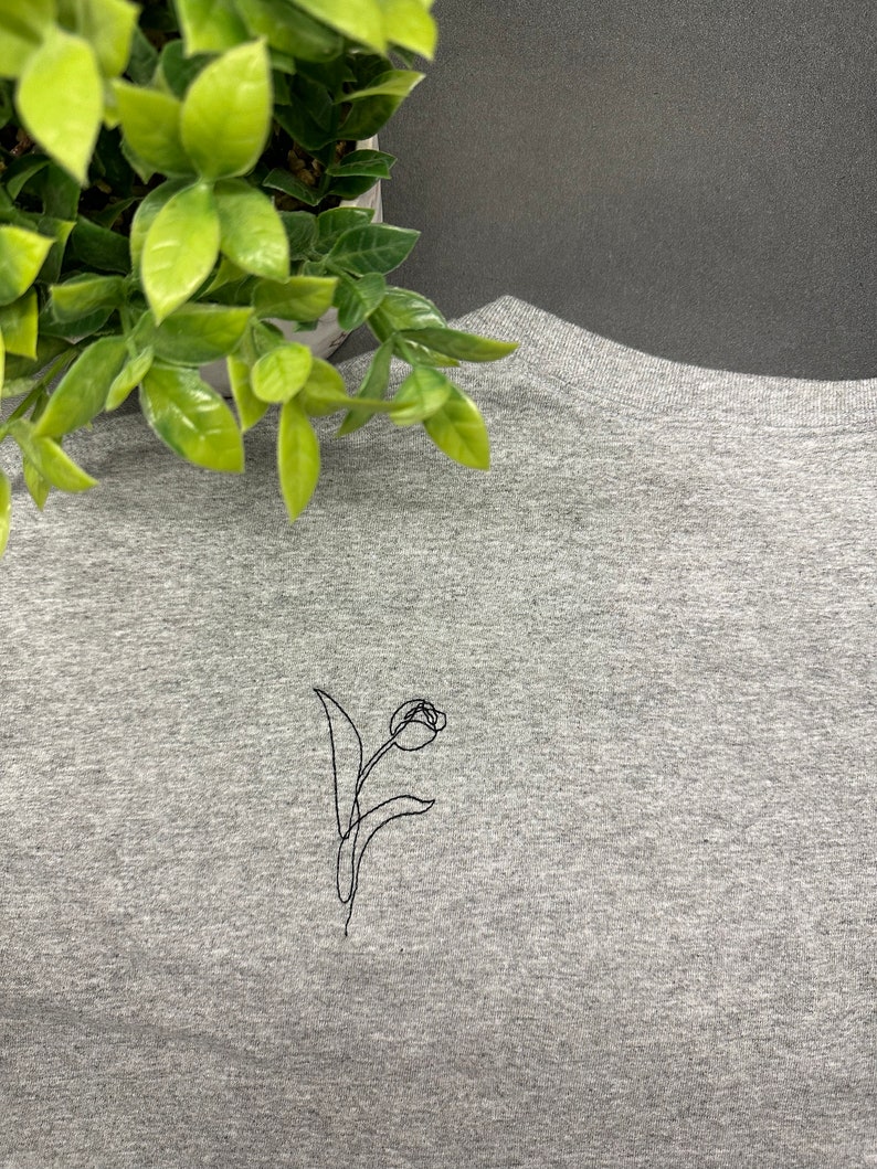 12 Line Art Flowers Machine Embroider Flower/botanical Designs, 2 Sizes ...