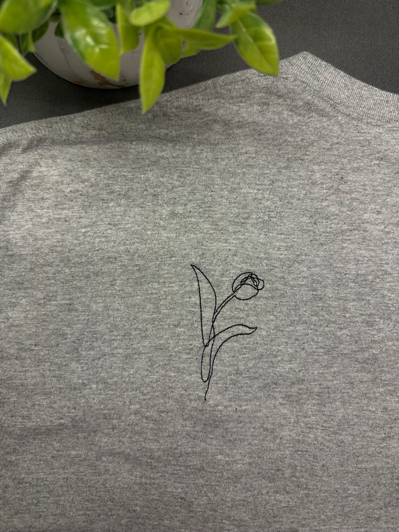 12 Line Art Flowers Machine Embroider Flower/botanical Designs, 2 Sizes ...