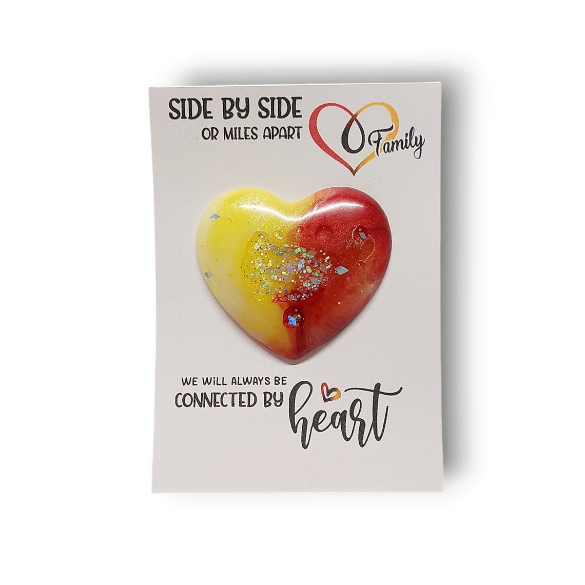 Connected by Heart Pocket Hug Card - Instant Digital Download Card ...