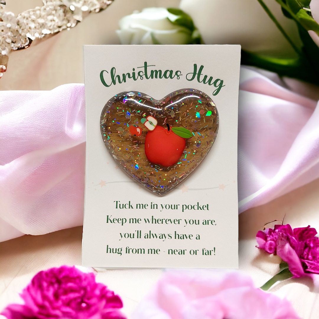 Christmas Hug Pocket Hug Card - Instant Digital Download Card Pocket ...