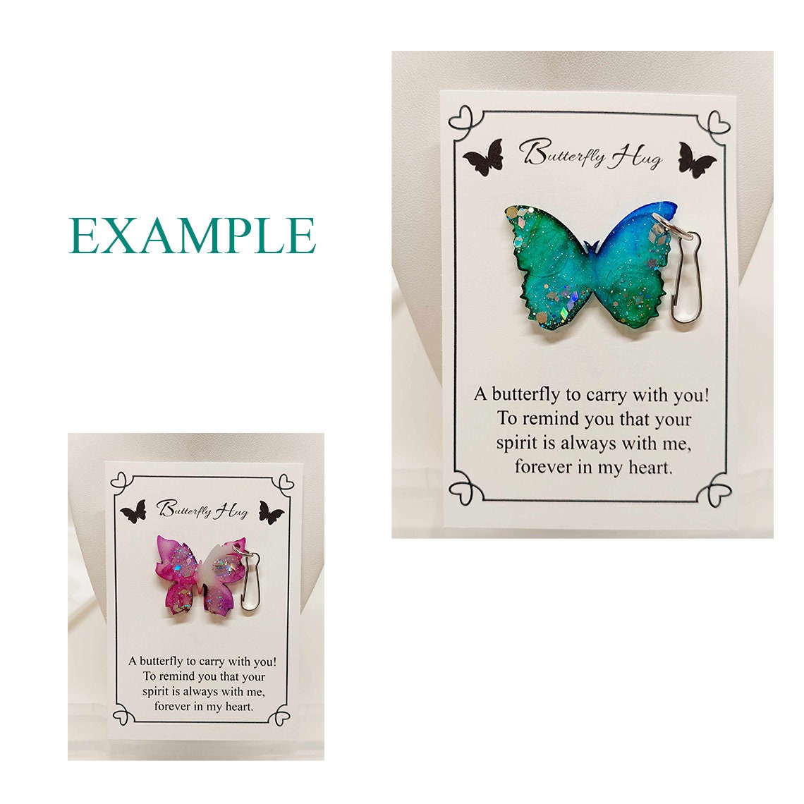 Butterfly Hug - Printable Pocket Hug Card Instant Digital Download Card ...