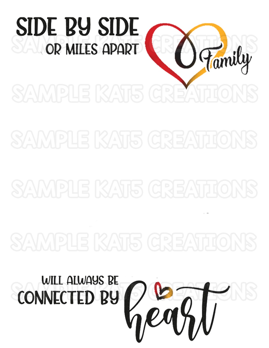 Connected by Heart Pocket Hug Card - Instant Digital Download Card ...