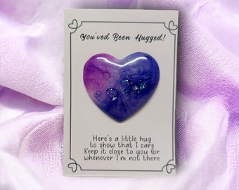 Connected by Heart Pocket Hug Card - Instant Digital Download Card ...
