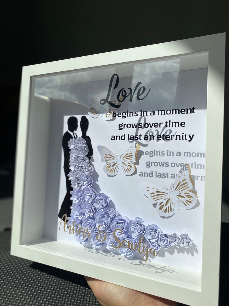 Personalised Wedding Shadow Box Frame - Etsy