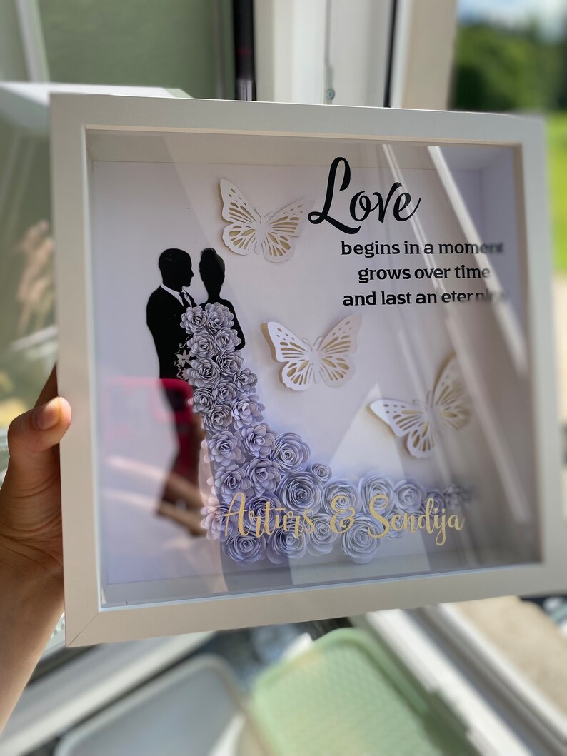 Personalised Wedding Shadow Box Frame - Etsy
