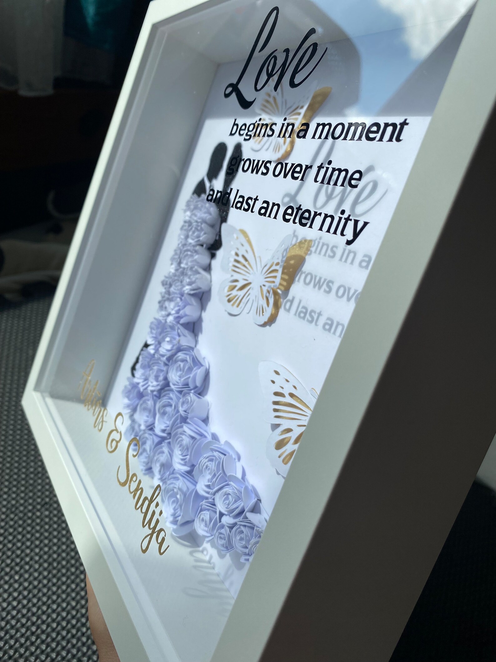 Personalised Wedding Shadow Box Frame - Etsy