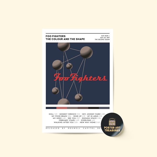 Foo Fighters Black and White Print - Etsy