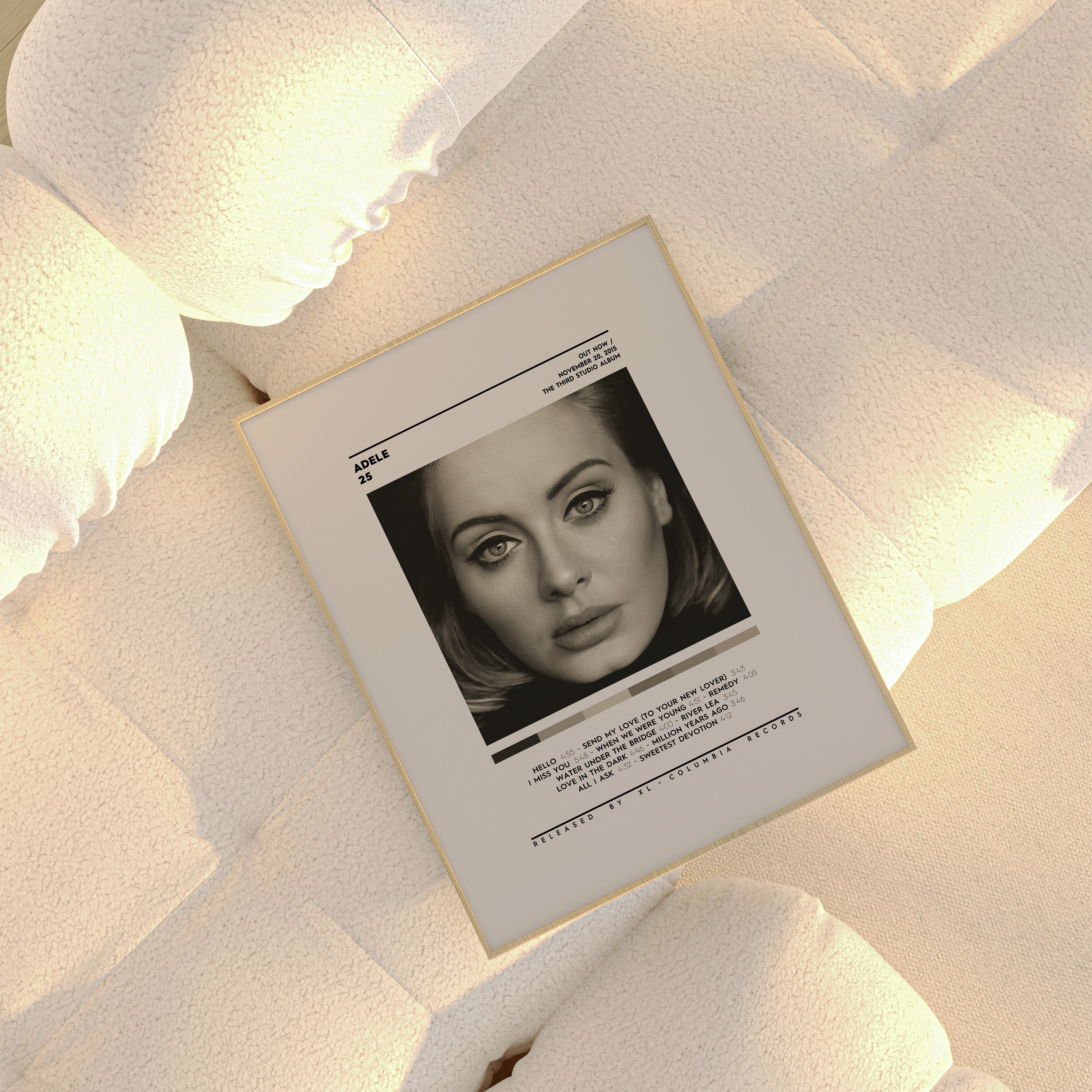 Adele 25 Album Cover Poster / Adele Poster / Adele Tracklist - Etsy