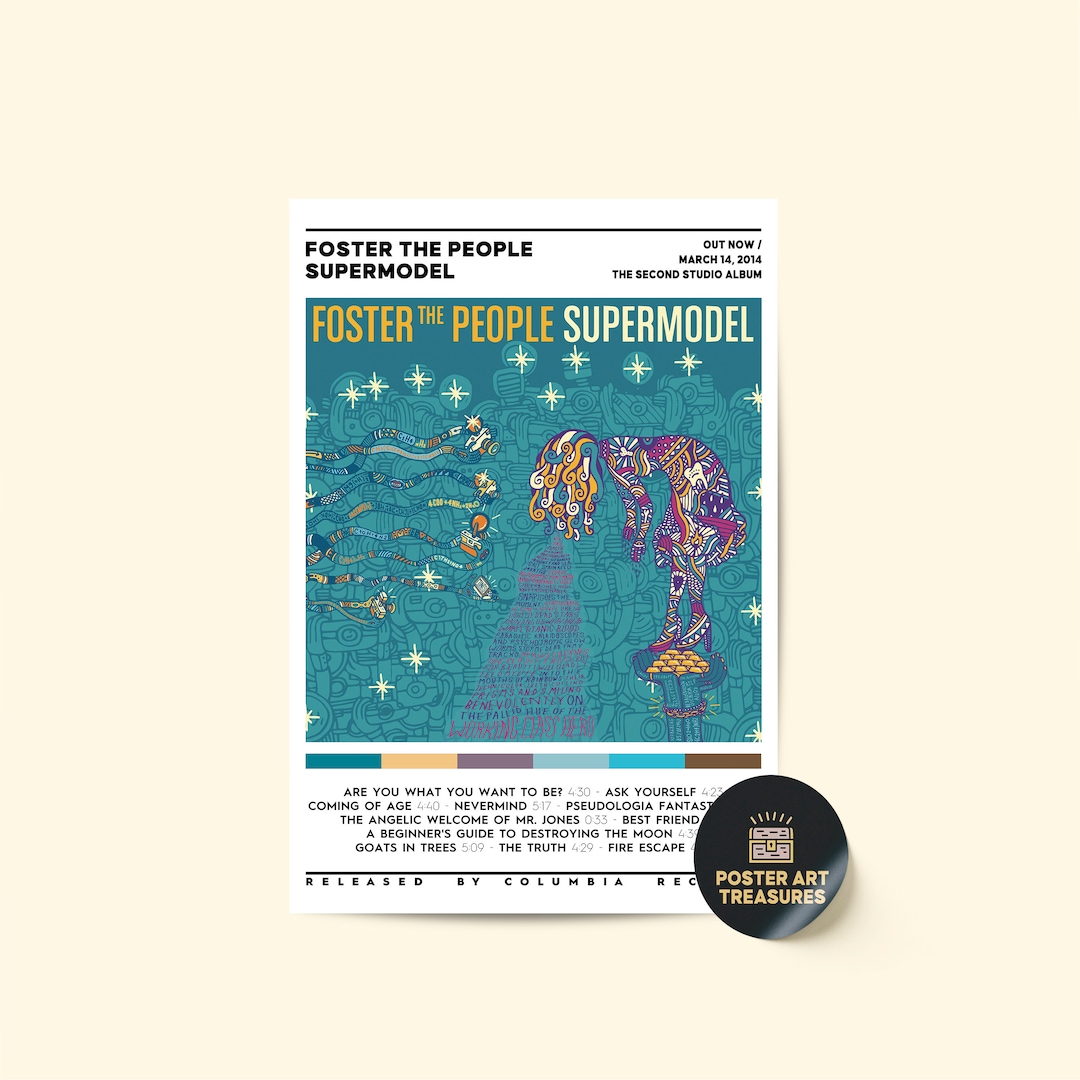 Foster the People Supermodel Poster / Album Cover Poster / 3 - Etsy