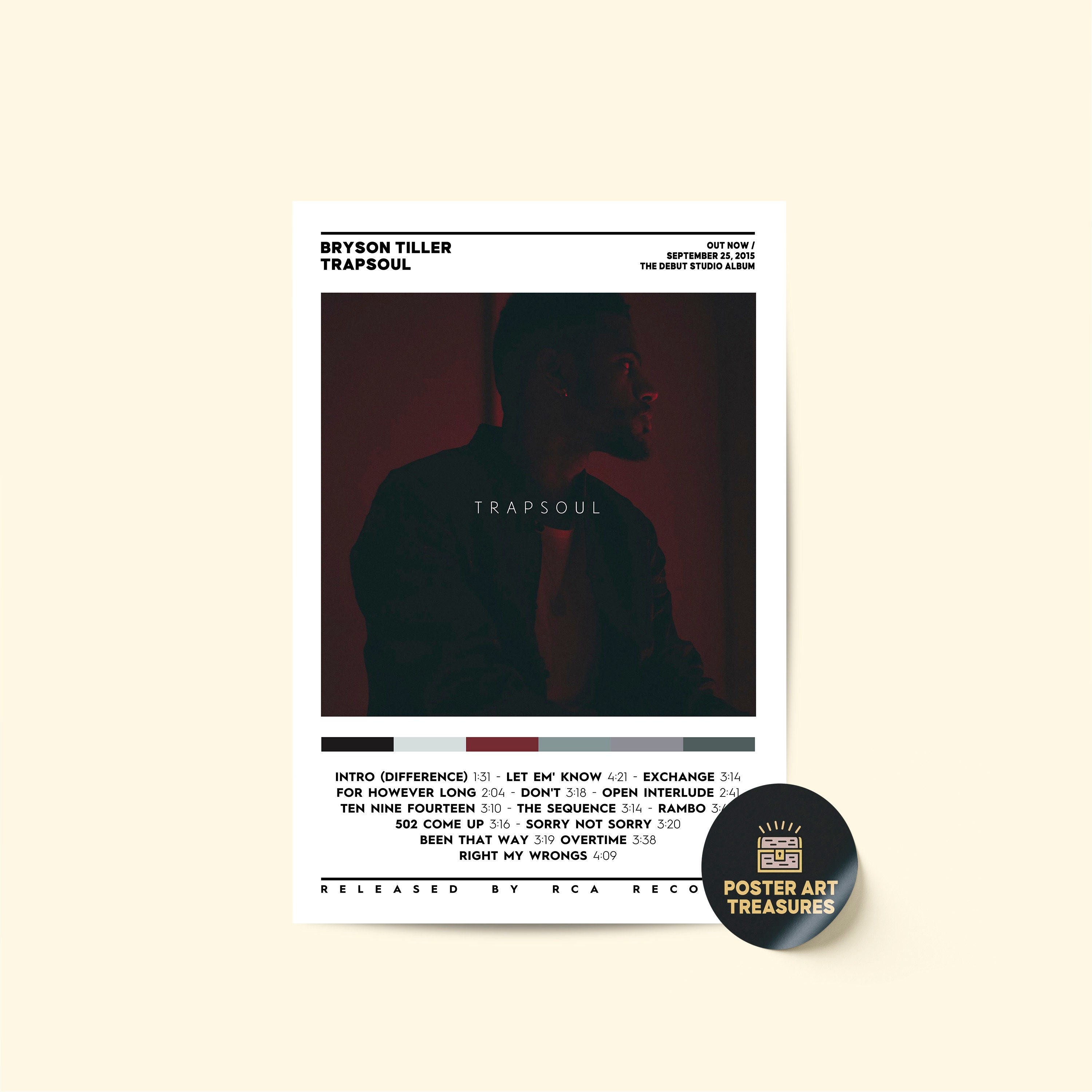 Bryson Tiller Trapsoul Album Cover Poster Architeg Prints, 59% OFF