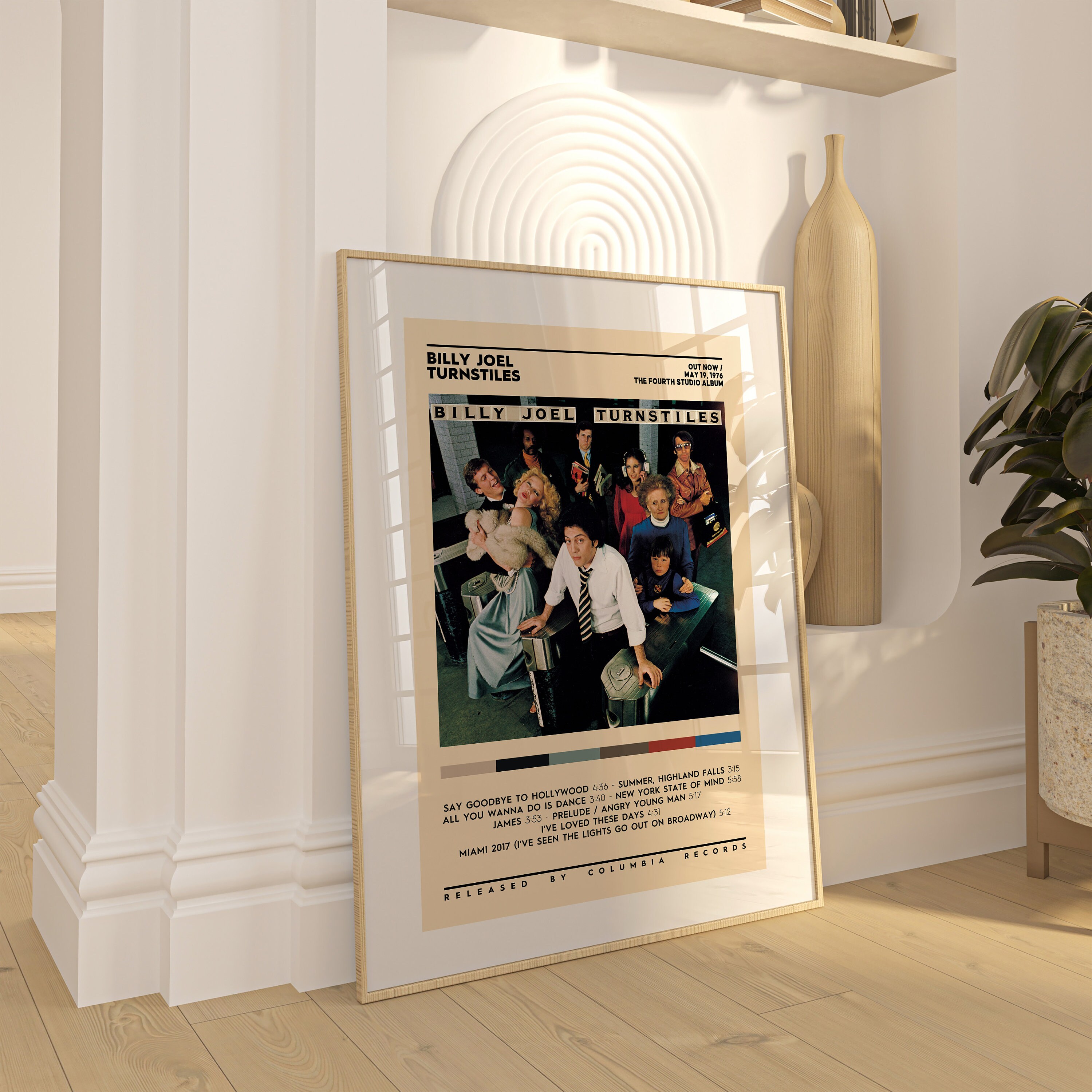Billy Joel Turnstiles Album Poster / Album Cover Poster / - Etsy