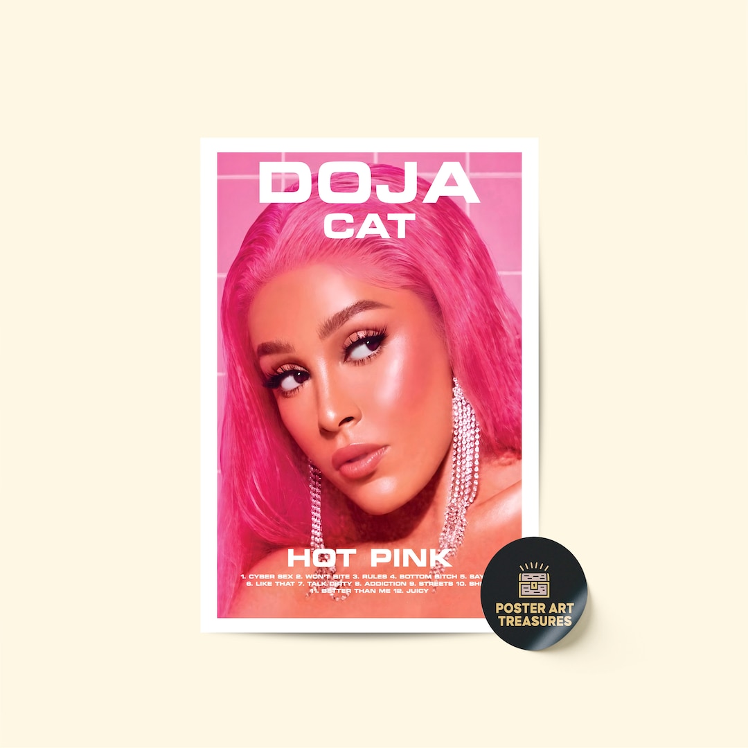 Doja Cat hot Pink Album Poster / Room Decor / Music Decor / - Etsy