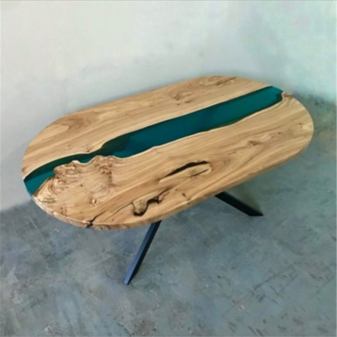Epoxy Chestnut Table, Living Room Turkish Design Handmade Table ...