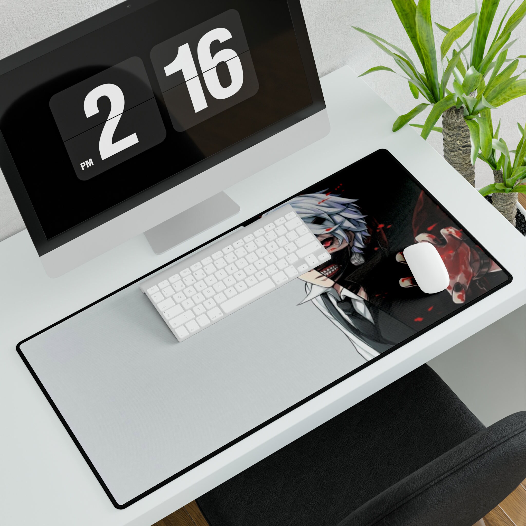 Kaneki Split Minimalist Desk Mat Tokyo Ghoul Gaming Mousepad - Etsy