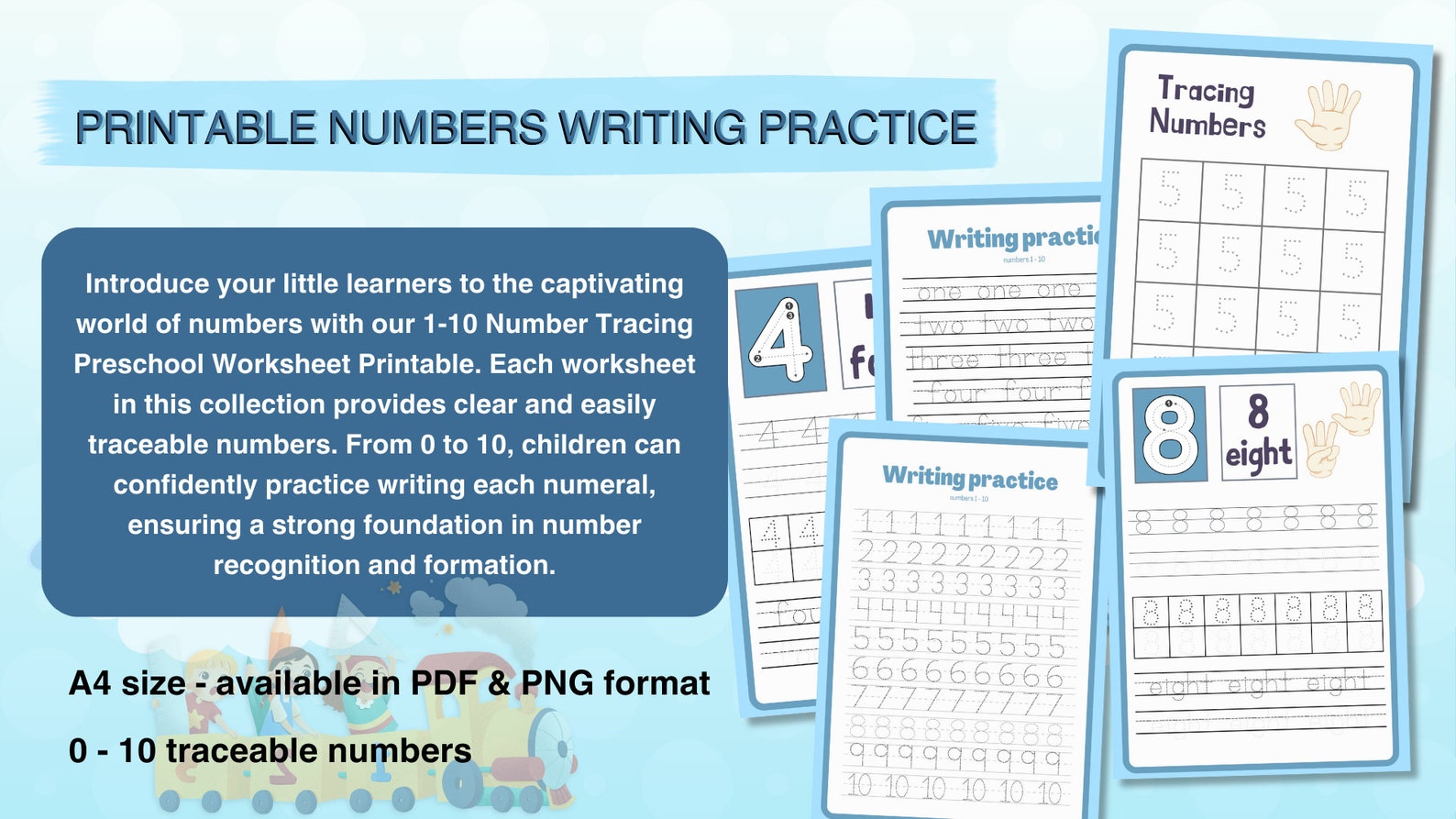 Number Tracing Worksheets, Traceable Numbers, Preschool Worksheets, 0 ...