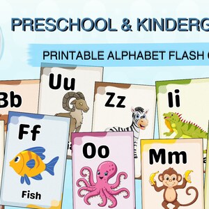 26 ABC Flash Cards, Educational Cards, A-Z Cards, Learn Abcs, Alphabet ...