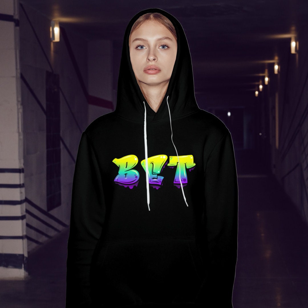 BET Graffiti Hoodie: Urban Streetwear, Hip Hop Style - Etsy
