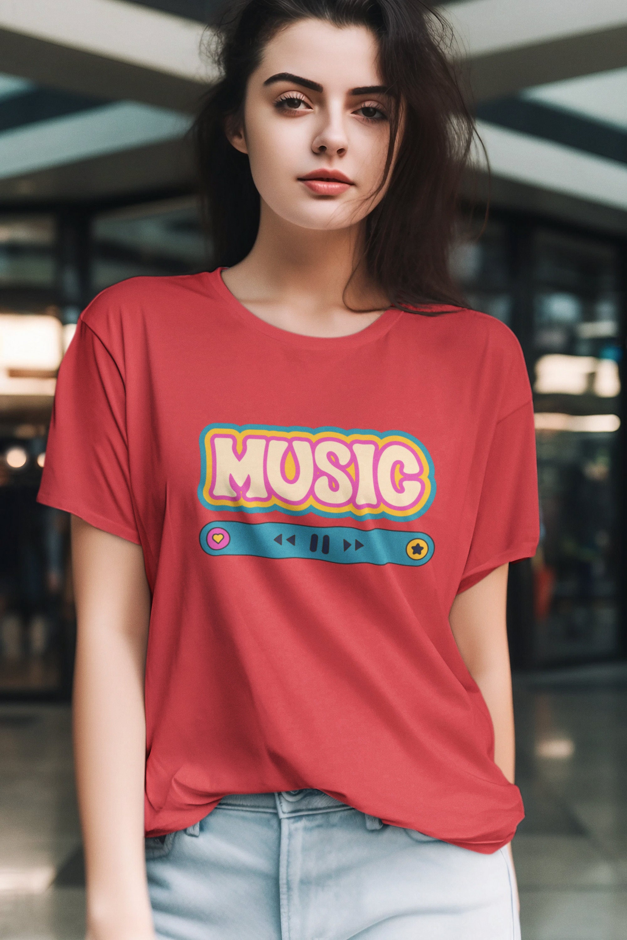 Retro Music T-shirt - Vintage Cassette Graphic Tee - Colorful Music Lover Shirt - Etsy