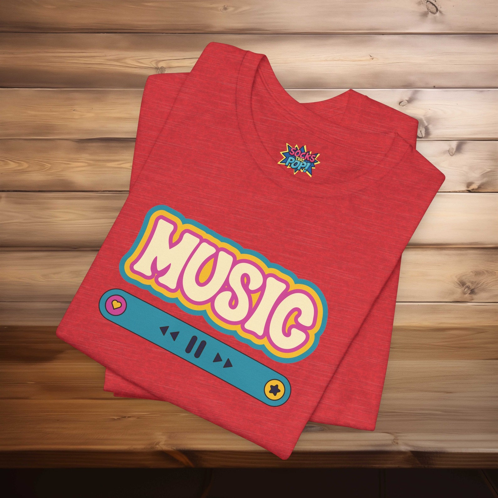 Retro Music T-shirt - Vintage Cassette Graphic Tee - Colorful Music Lover Shirt - Etsy