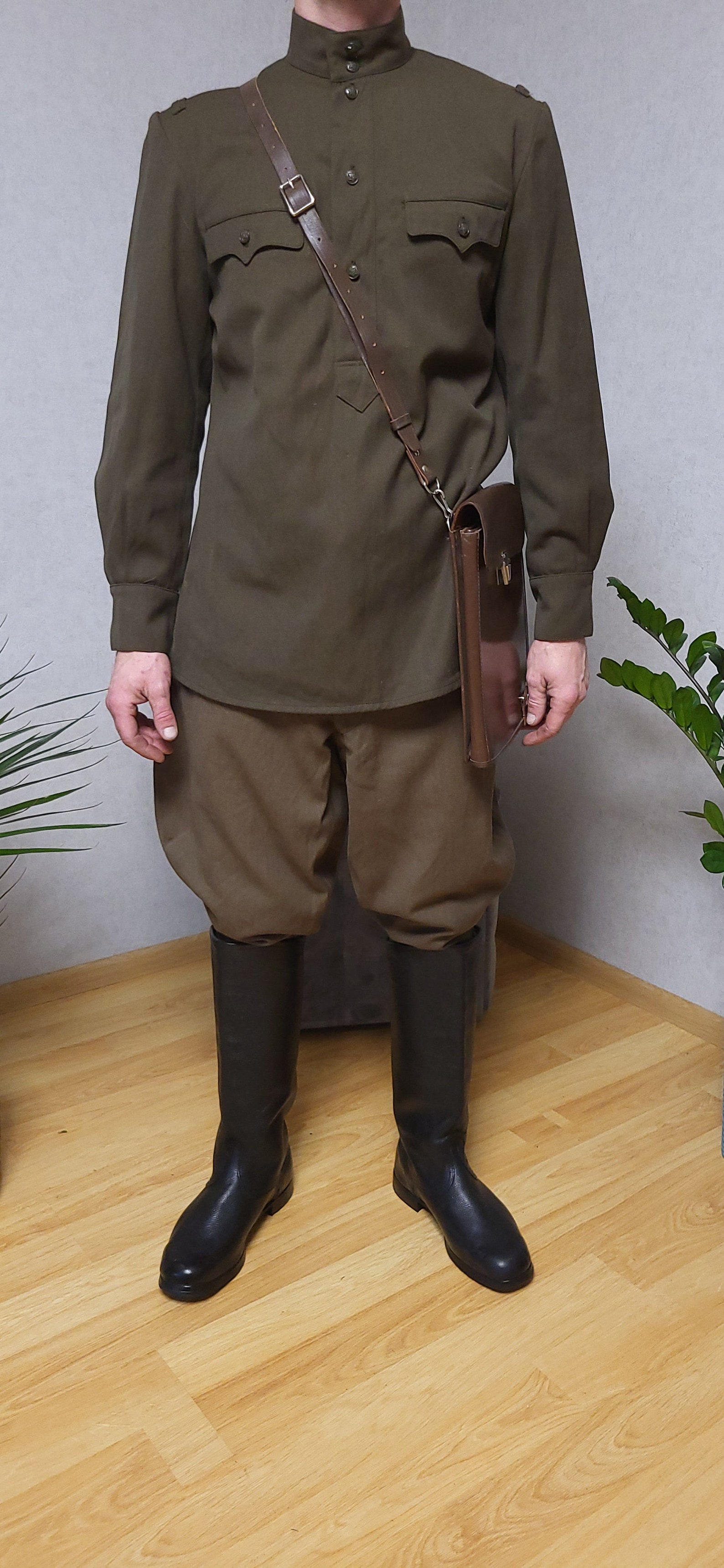 Military Uniform With Leather Bag Red Army USSR - Etsy