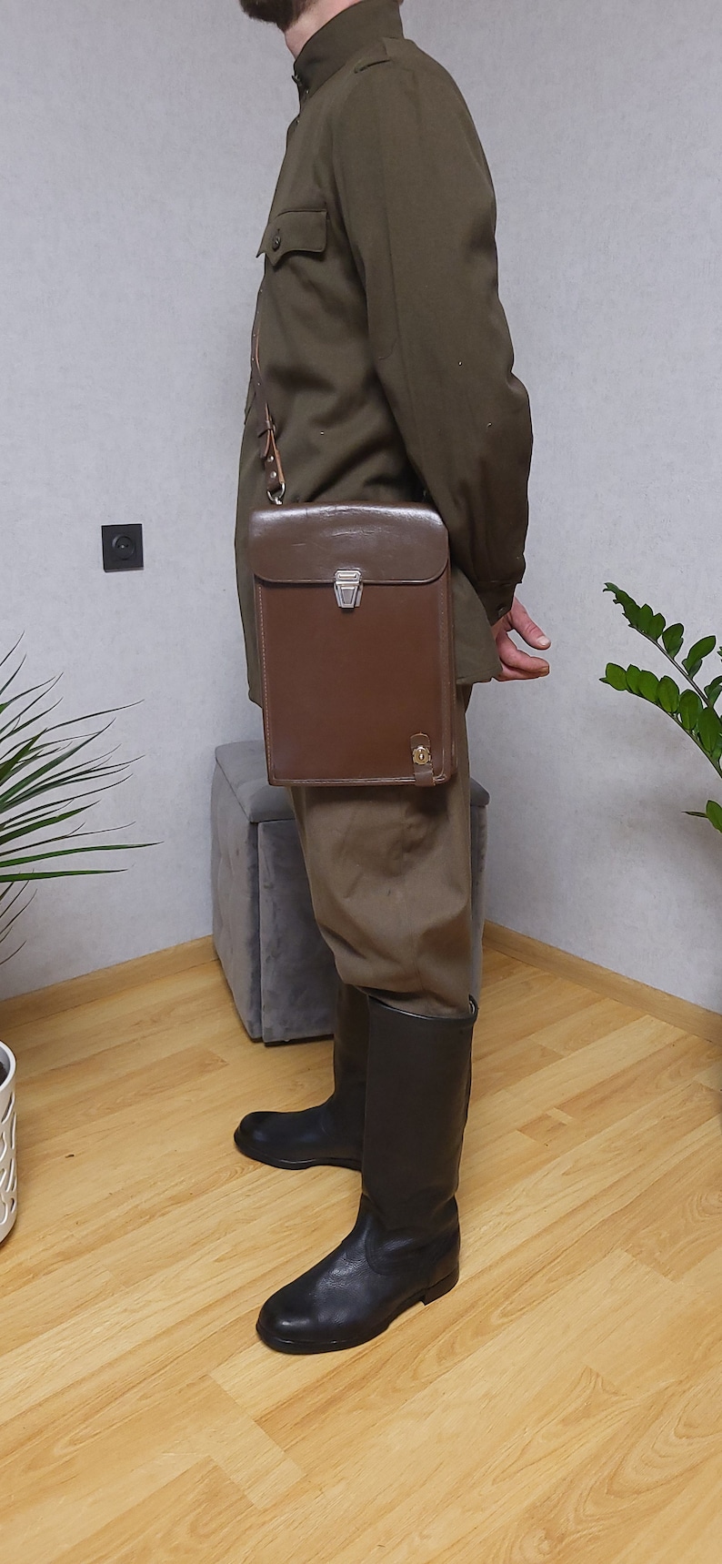 Military Uniform With Leather Bag Red Army USSR - Etsy