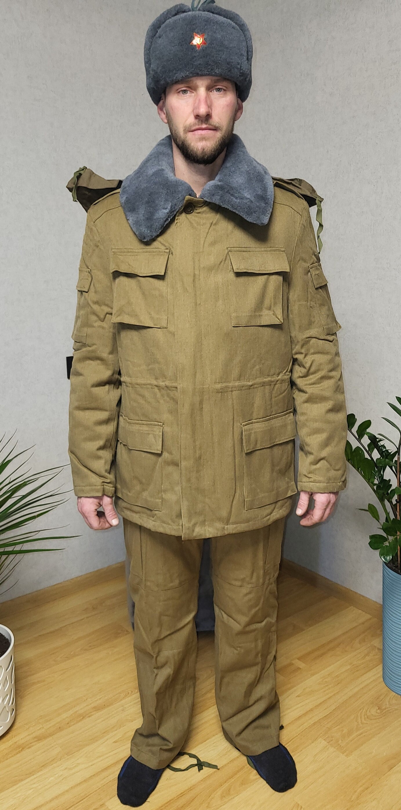 Winter Military Uniform AFGHANKA Hat With Ear Flaps Army USSR - Etsy